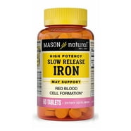 Fergon High Potency Iron Supplement Tablets, 27 mg, 100 ct, Slow Acting ...