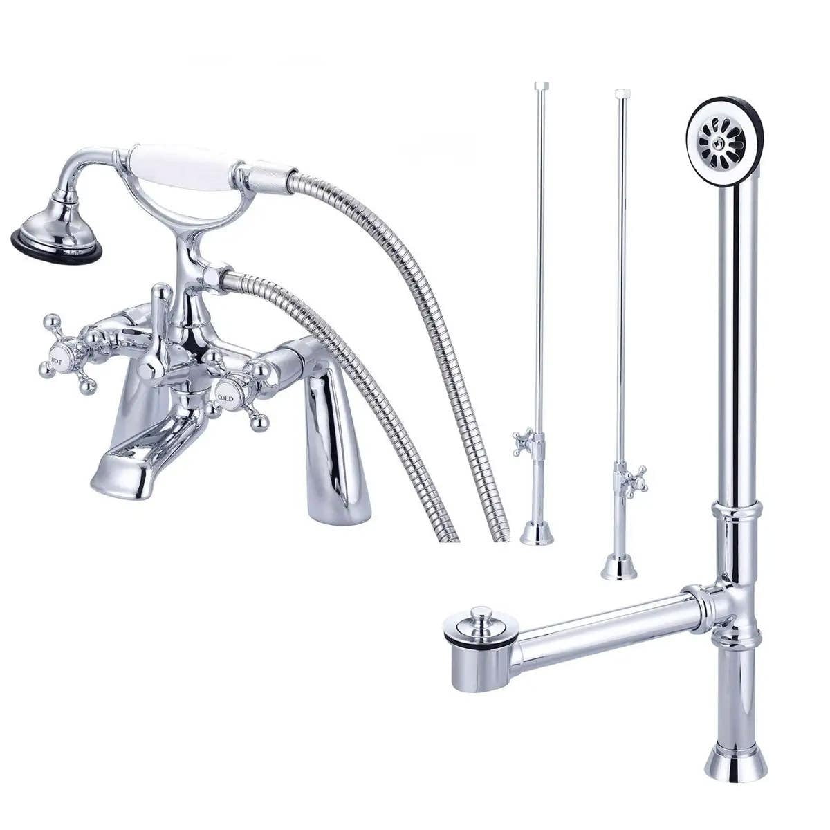 Mason Hill Collection Clawfoot Tub Rim Mount English Telephone Faucet ...