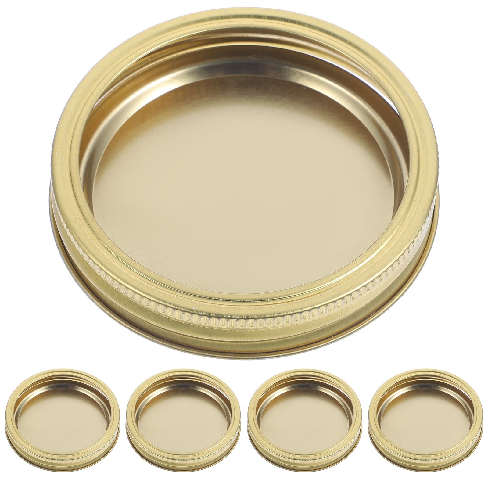 Mason Jar Airtight Lid Canning Metal Lids and Ring for Spice Storage ...