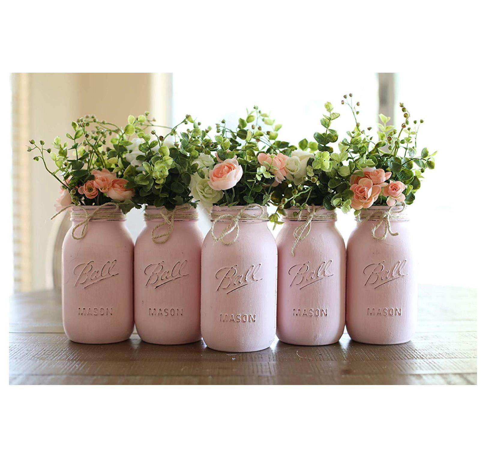 Mason Jar Centerpieces for Baby Shower Centerpieces for Tables Girl ...