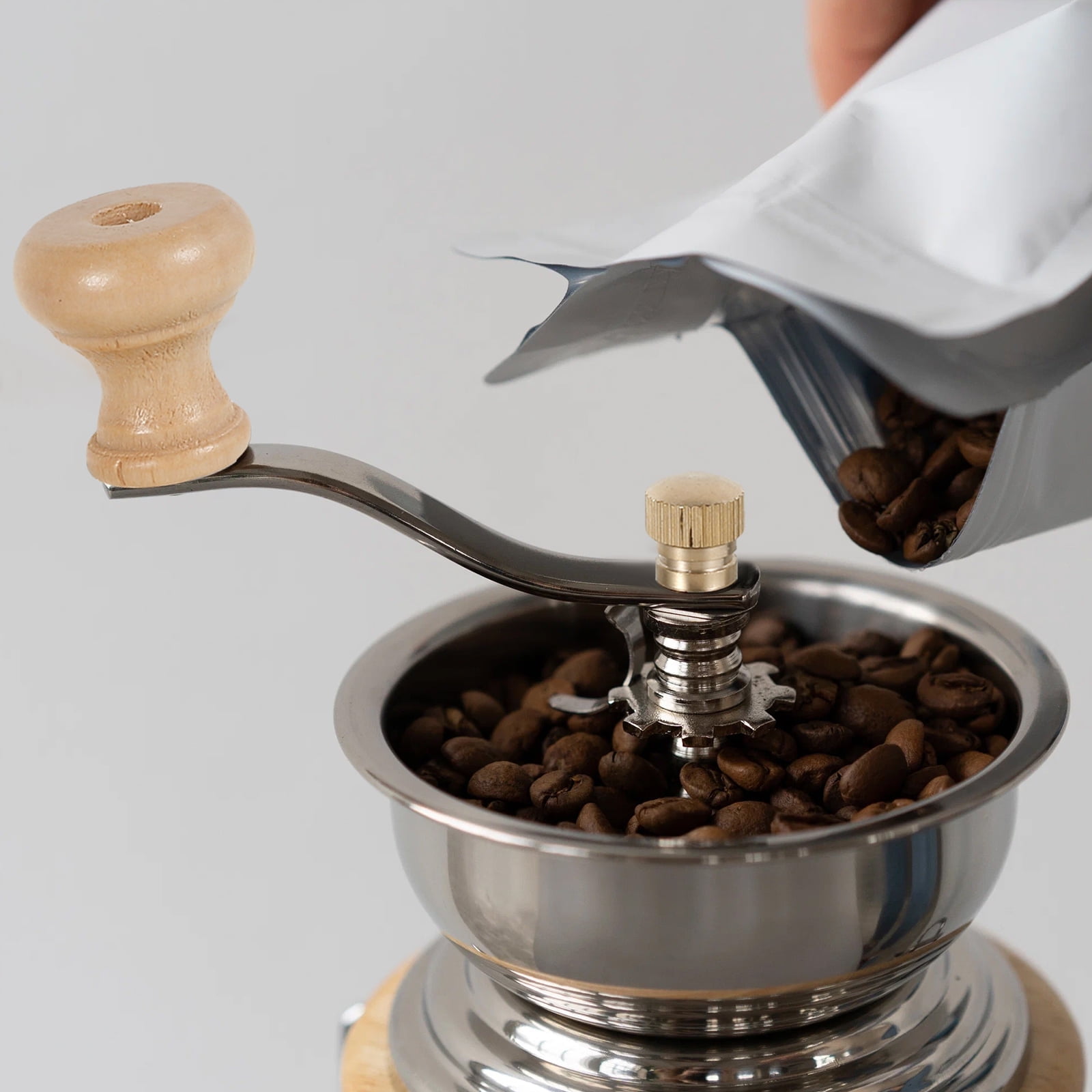 Mason Jar Coffee Grinder with Crank Handle Manual Coffee Grinder ...