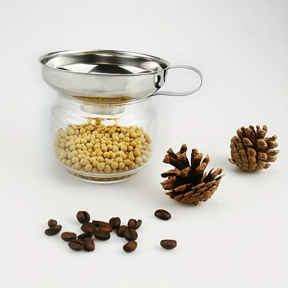 Canning Funnel for Wide Mouth and Regular Mason Jars, Stainless Steel ...