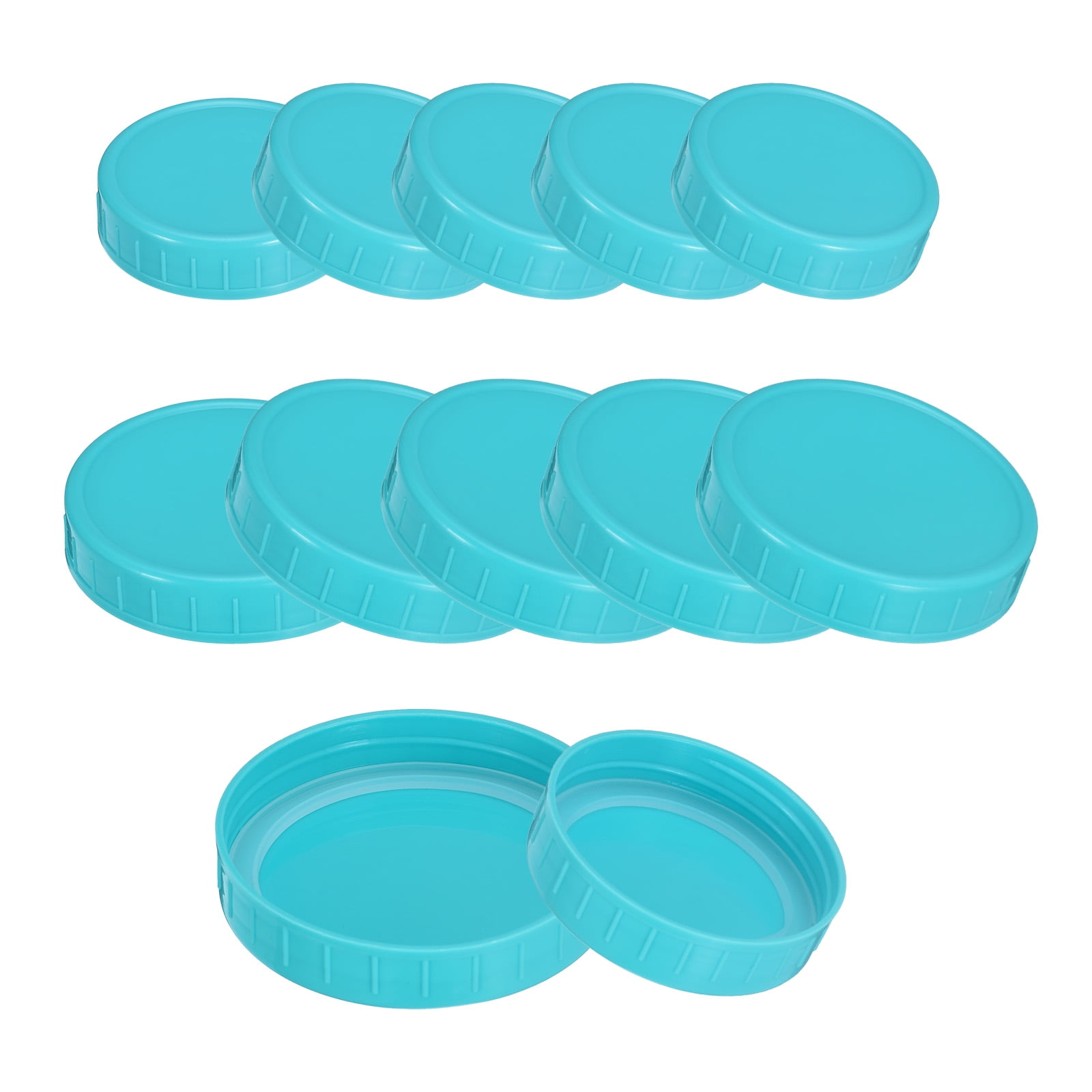 Mason Jar Lids, 18 pack Plastic Storage Lids with Seals, 10 Regular ...