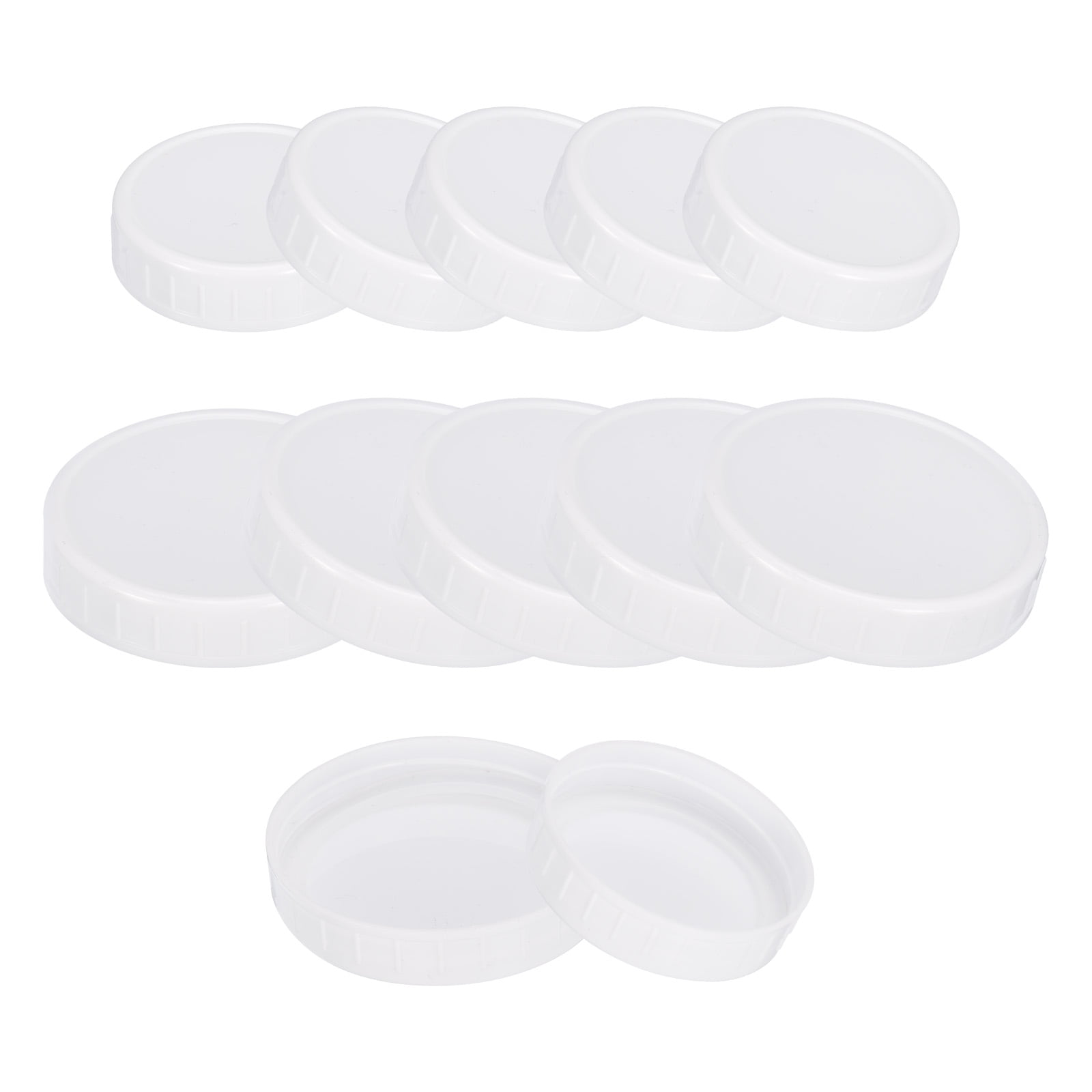 Mason Jar Lids, 18 pack Plastic Storage Lids with Seals, 10 Regular ...