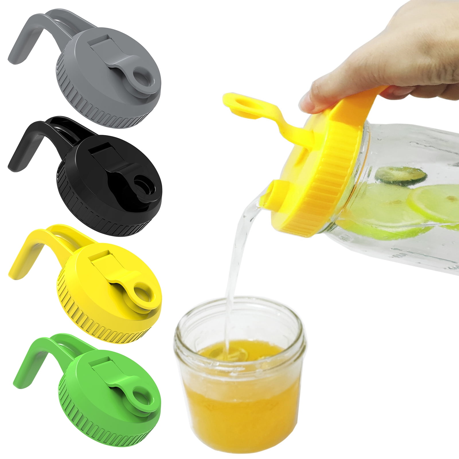 Mason Jar Lids Large Mouth 86mm with Thickened Handle Good Sealing Food ...