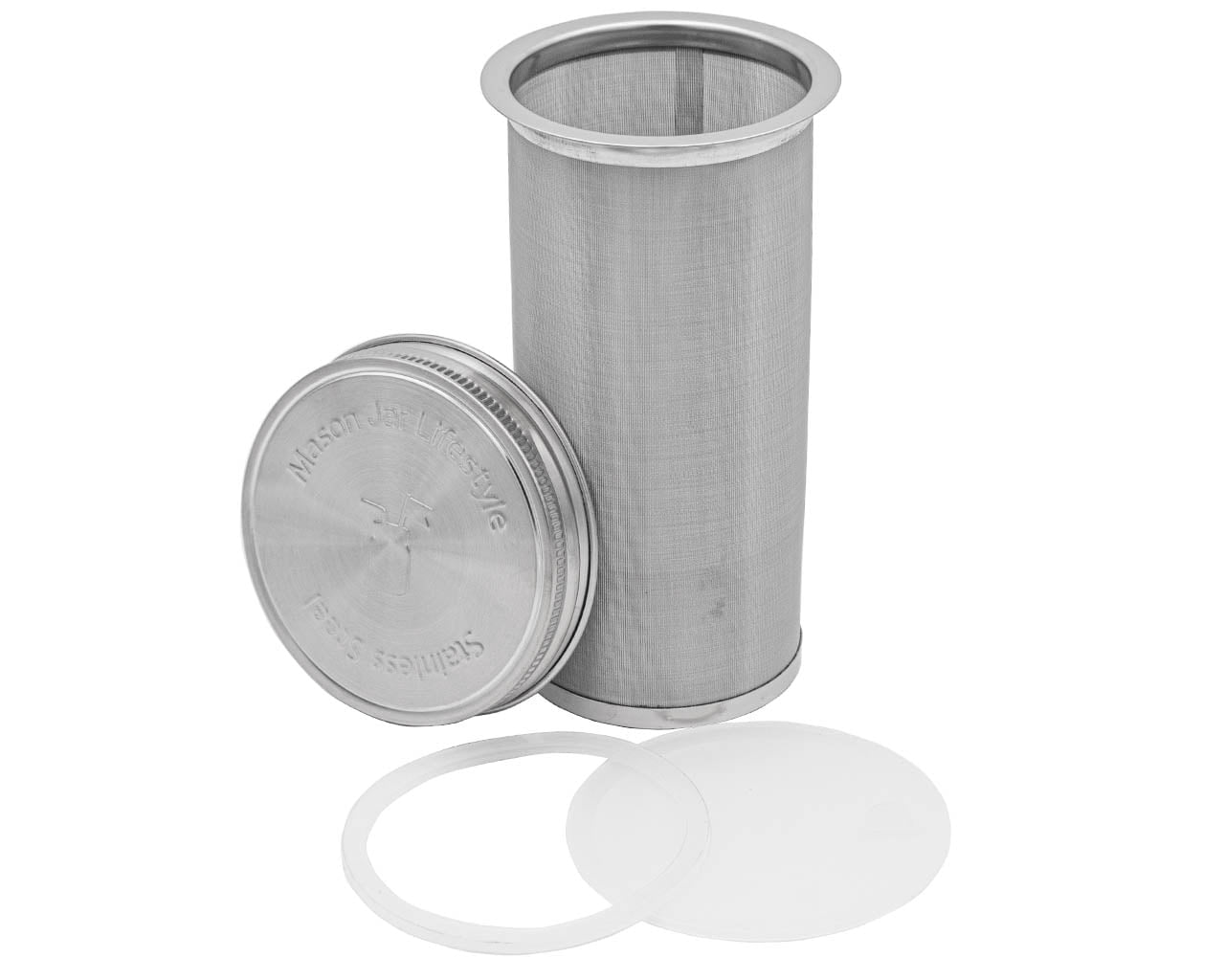 Mason Jar Lifestyle Cold Brew Coffee and Tea Maker Quart 32oz Stainless ...