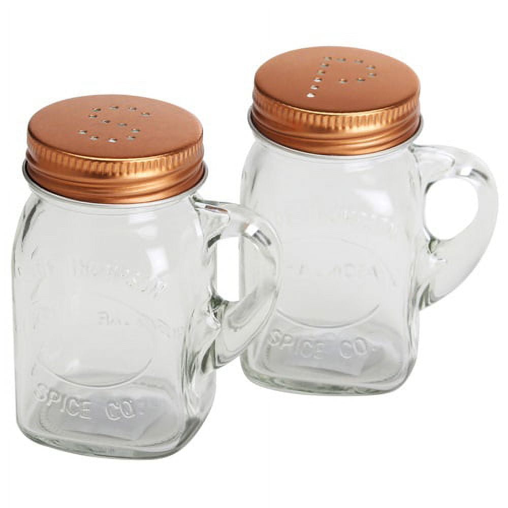 Mason Jar Shaker Set - Copper Lids - Walmart.com