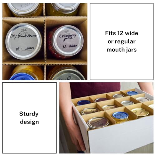Mason Jar Storage Box/Quart Jar Container (3) - Walmart.com
