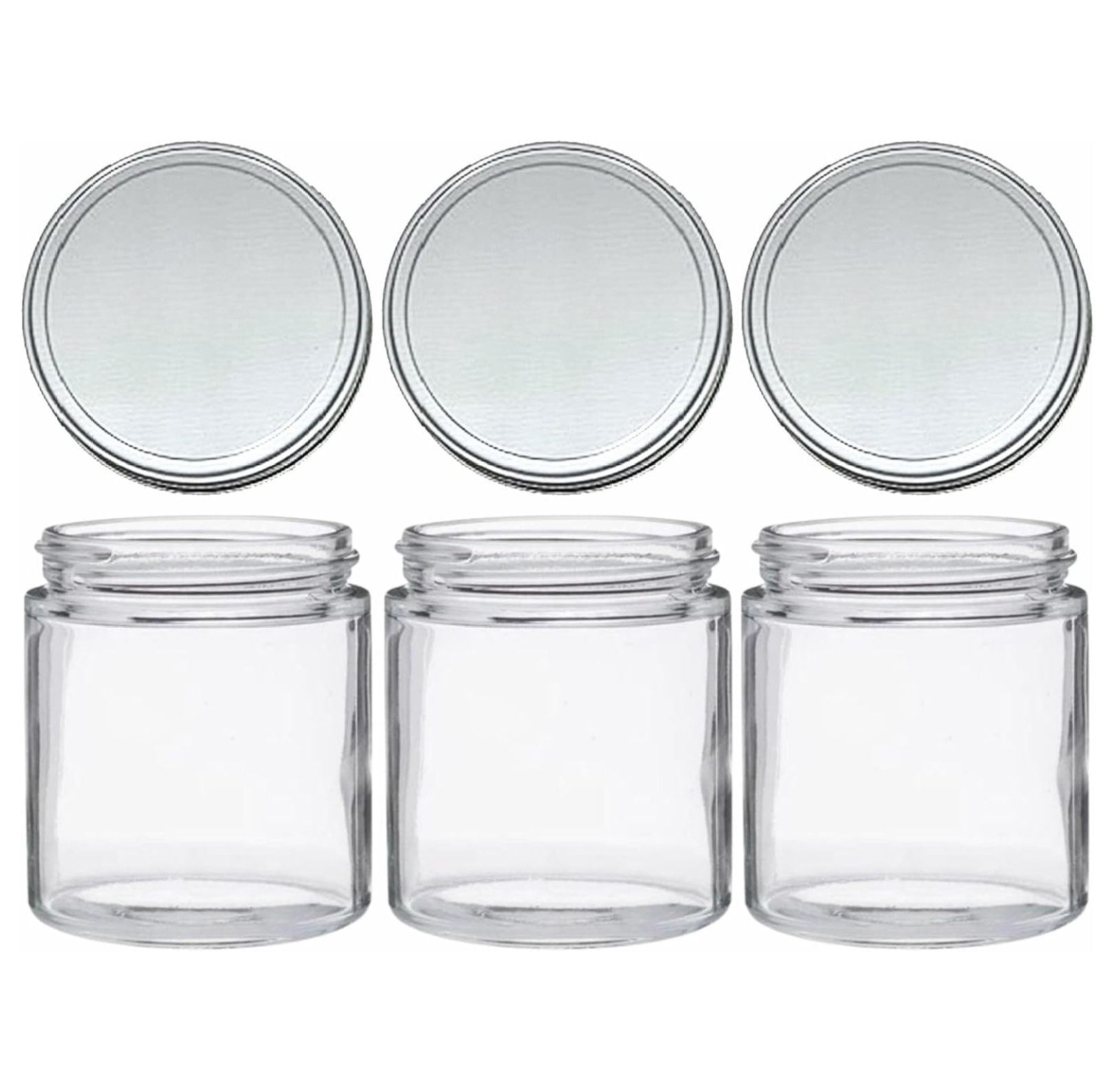 Mason Jars 16 oz Glass Extra Wide Mouth Pint Storage Jars with Lids ...