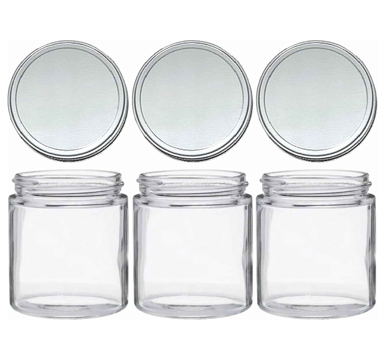 Mason Jars 16 oz Glass Extra Wide Mouth Pint Storage Jars with Lids ...