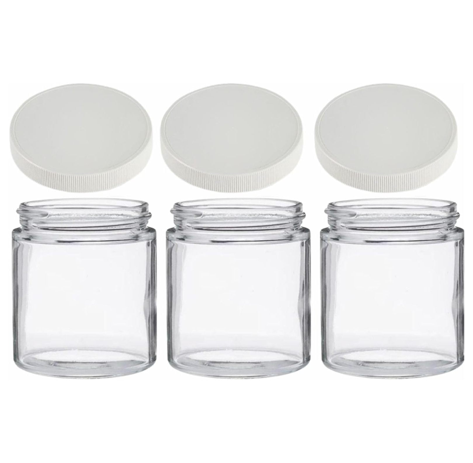 Mason Jars 16 oz Glass Extra Wide Mouth Pint Storage Jars with Lids ...