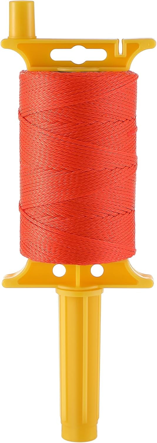 Mason Line with Handle, Twisted 540 FT #18 Reloadable Line Reel, Braided Nylon String for ...