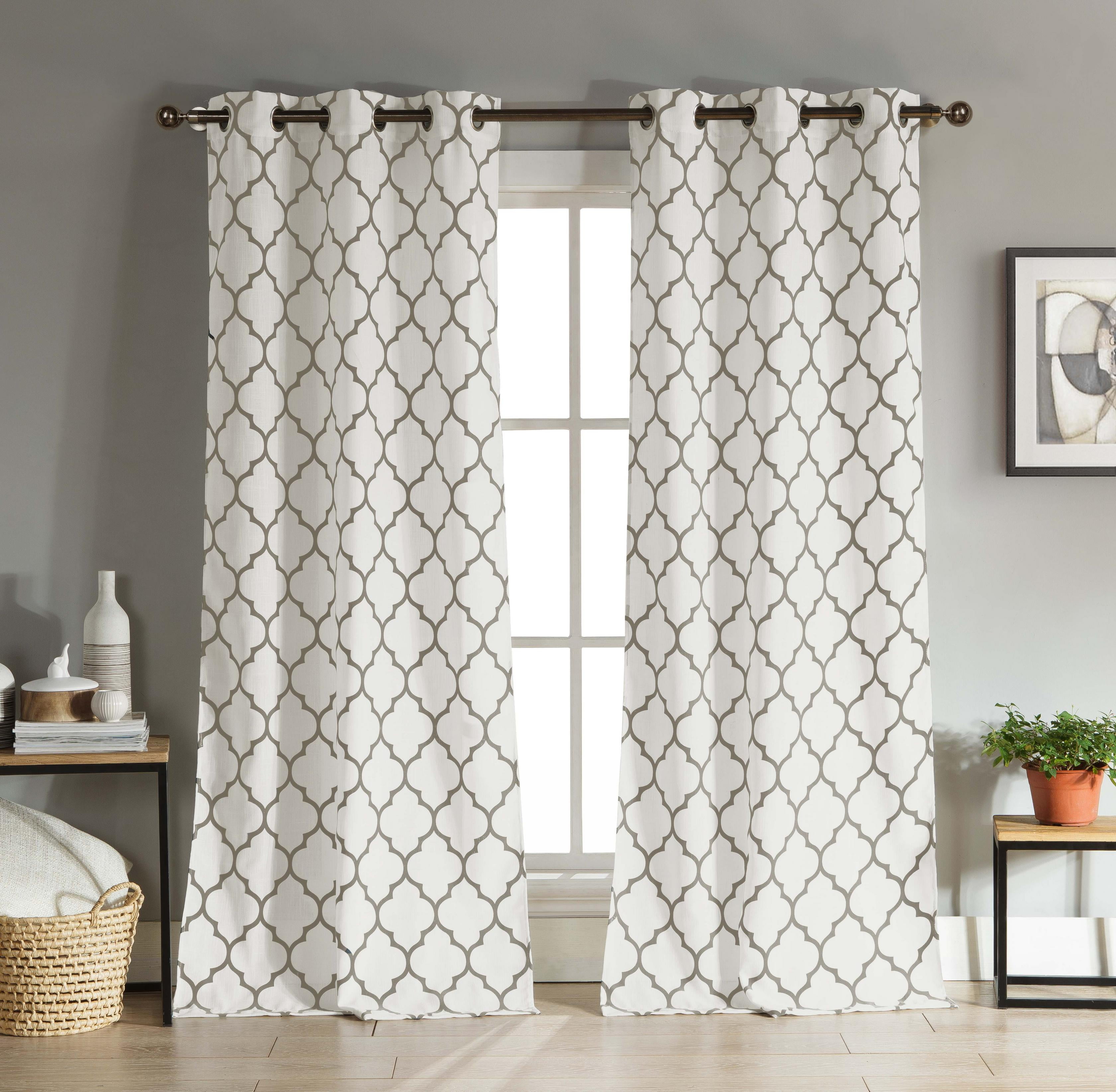 Mason Linen Look 76XGrommet Window Curtain Set - Walmart.com