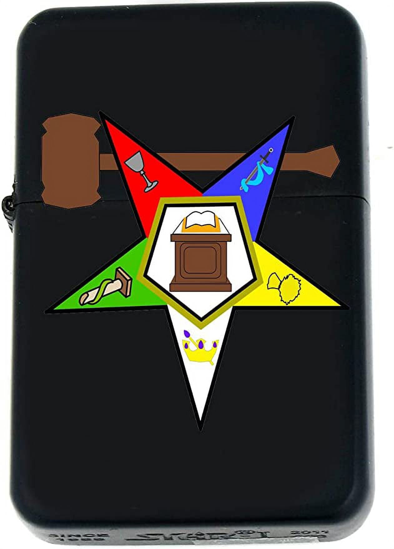 Mason / Masonic Freemason Wind Proof Oil Lighter (ESO-1) - Walmart.com