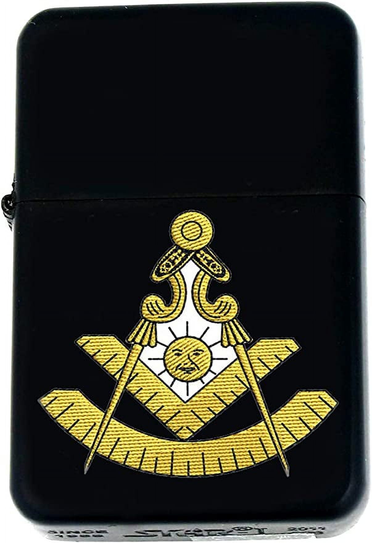 Mason / Masonic Freemason Wind Proof Oil Lighter (Past Master ...