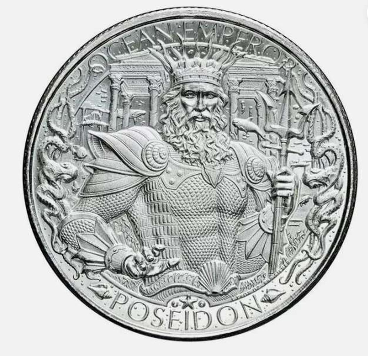 Mason Mint The Lost City of Atlantis & Poseidon Ocean Emperor 1 oz ...