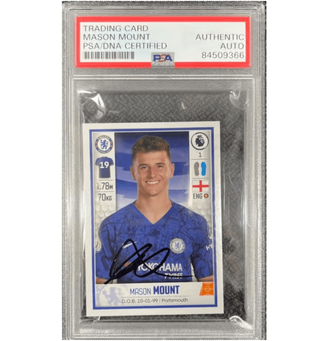 Mason Mount Signed 2020 Panini Premier League Sticker – PSA Authentic ...