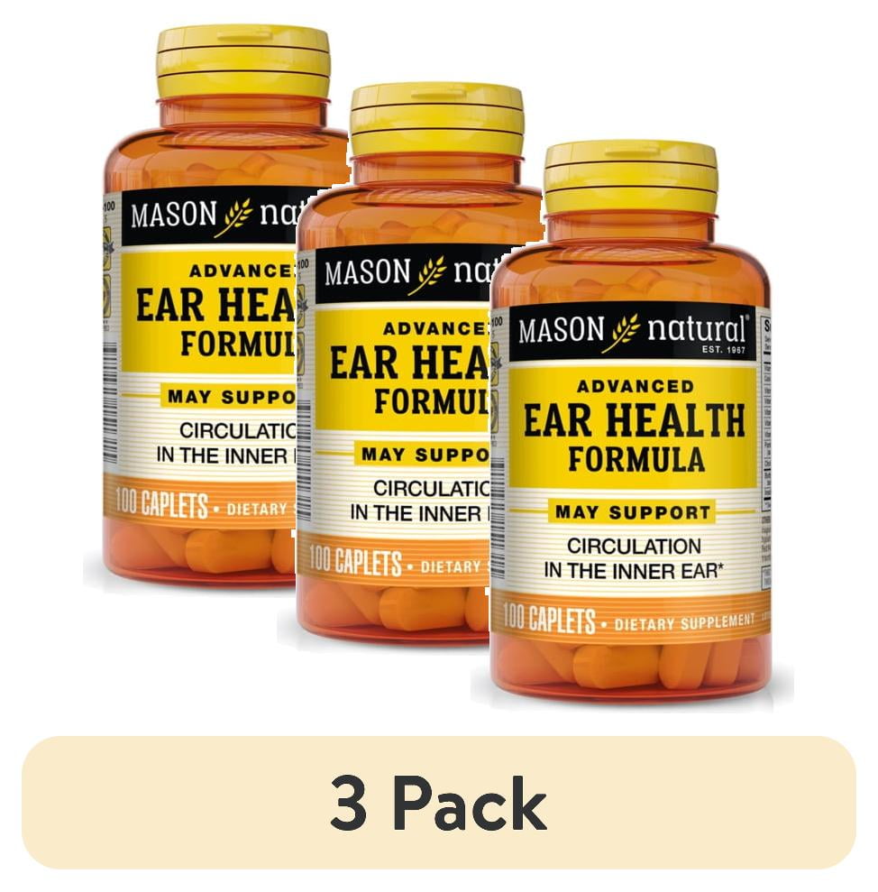 (3 pack) Mason Natural Advanced Ear Health Formula Supports Healthy ...
