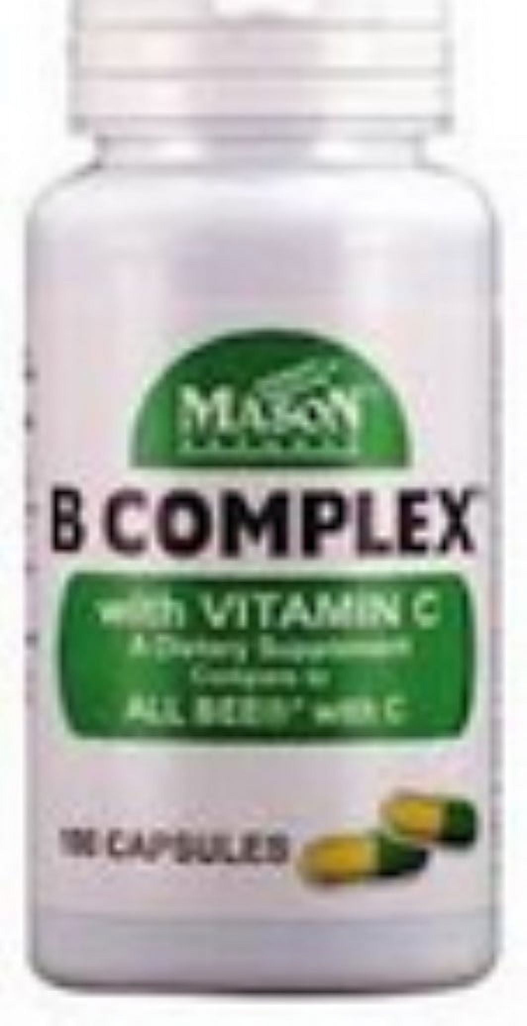 Mason Natural B Complex with Vitamin C 100 Each - (Pack of 3) - Walmart.com