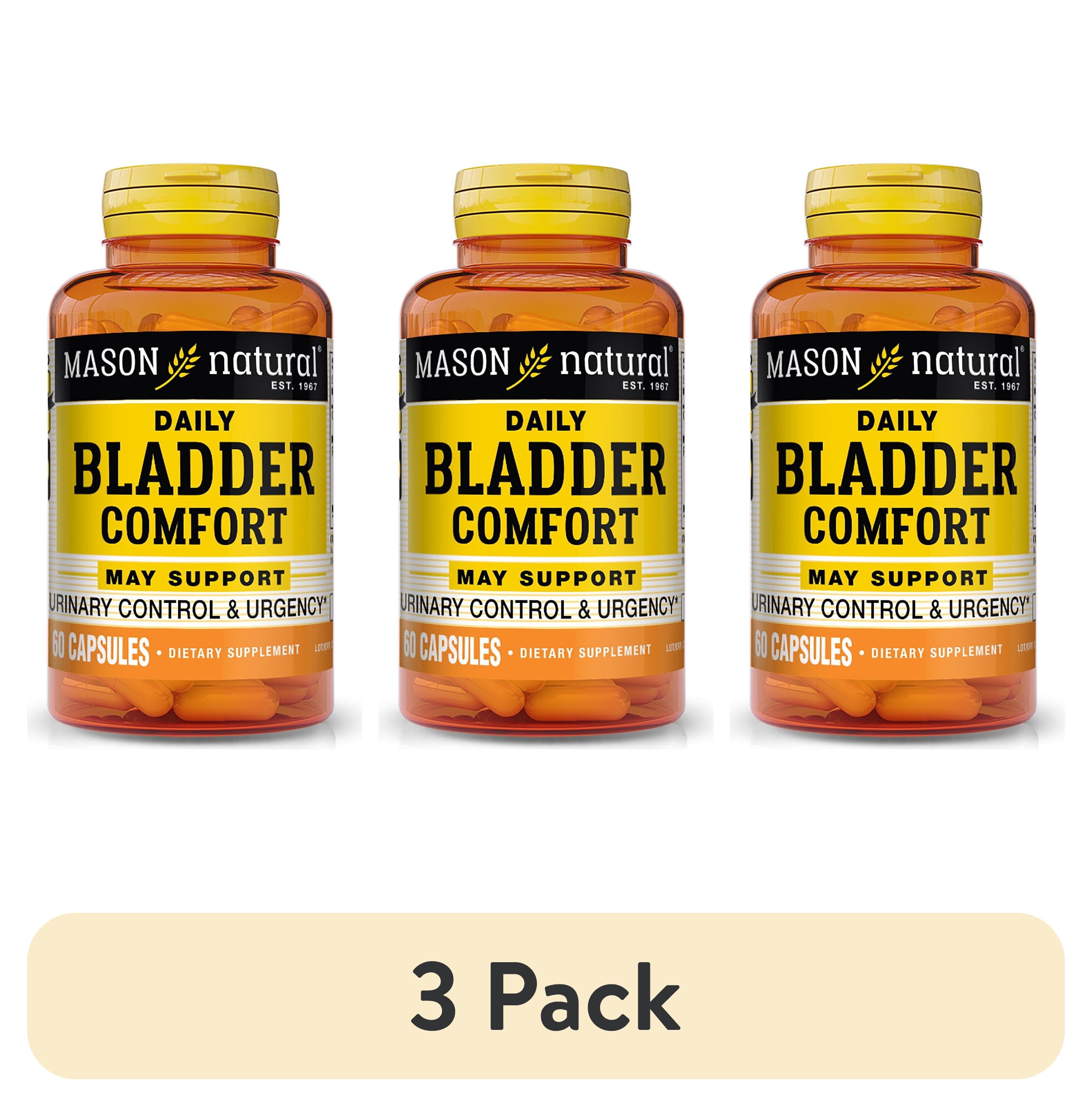 (3 pack) Mason Natural Daily Bladder Comfort, 60 Capsules - Walmart.com