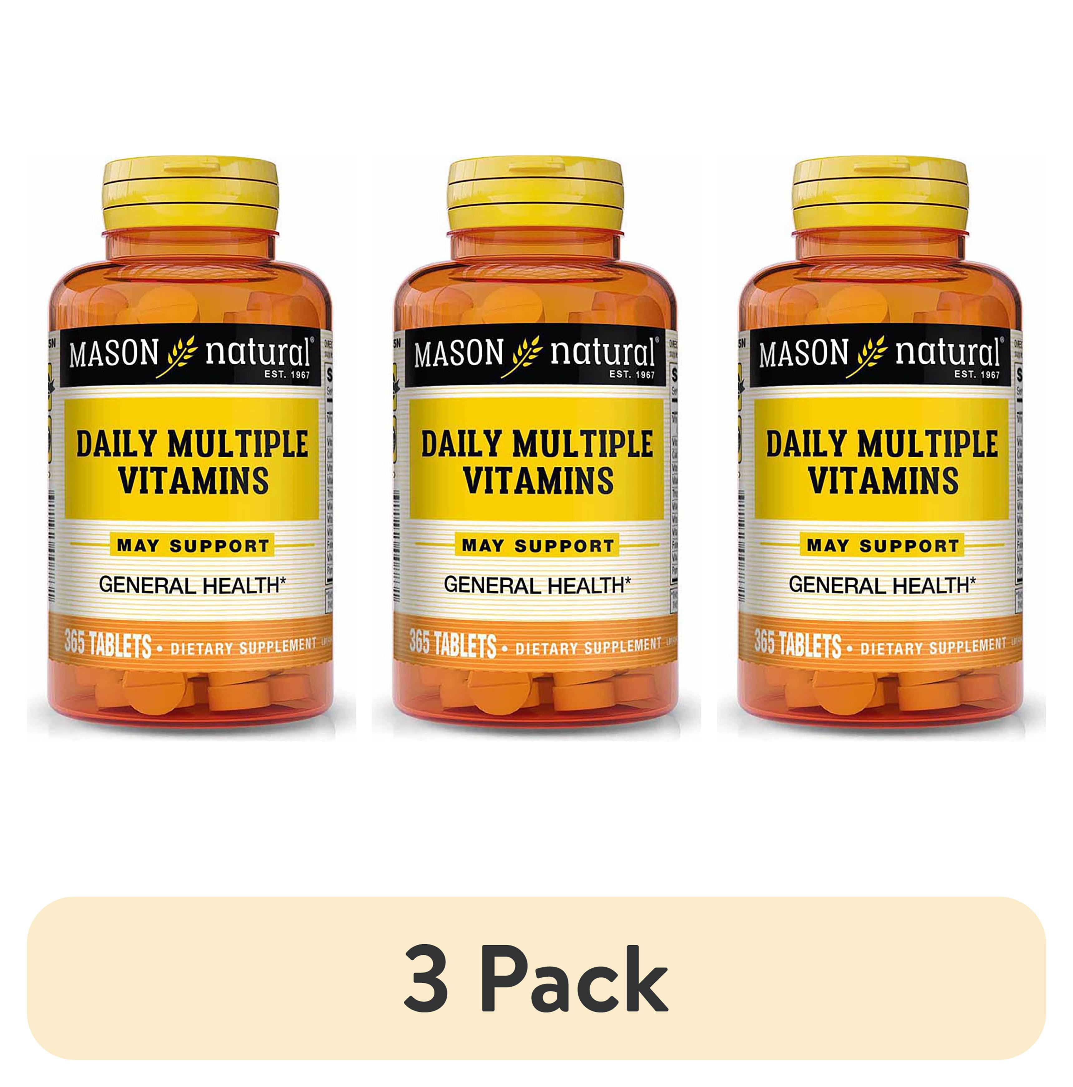 (3 pack) Mason Natural Mini Multi Vitamins, 365 Mini-Tablets - Walmart.com