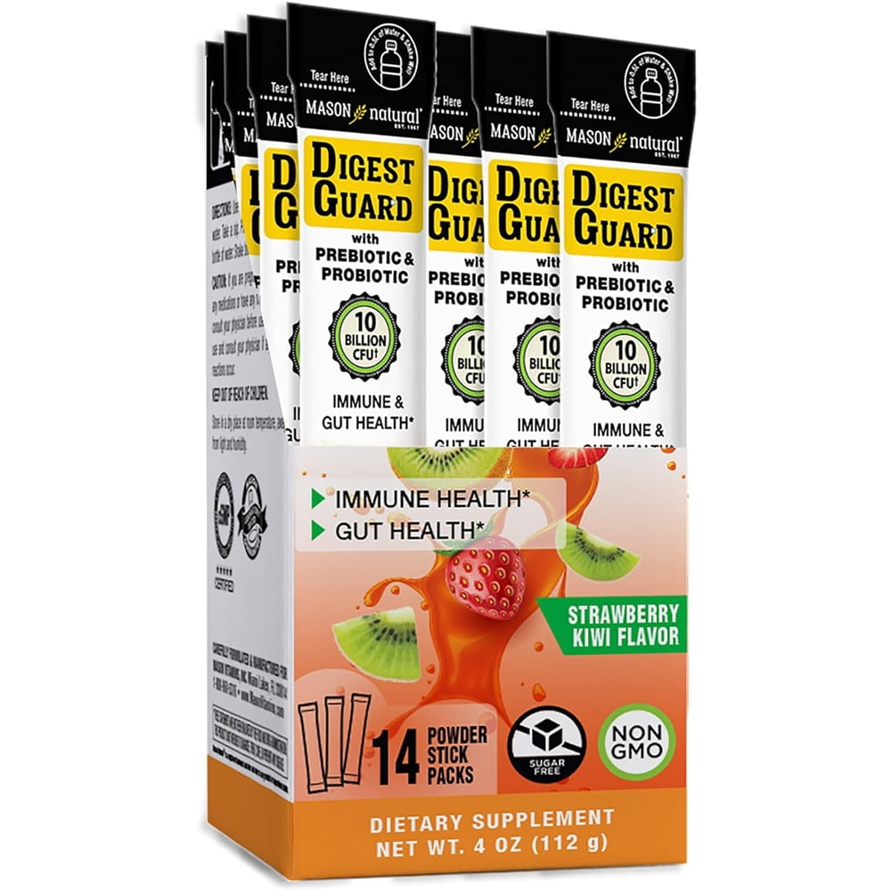 Mason Natural Digest Guard Prebiotic + Probiotic - 14 Quick Dissolve ...