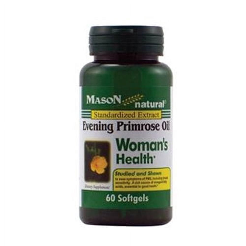 Mason Natural Evening Primrose Oil Woman Health Softgels - 60 Ea, 3 ...