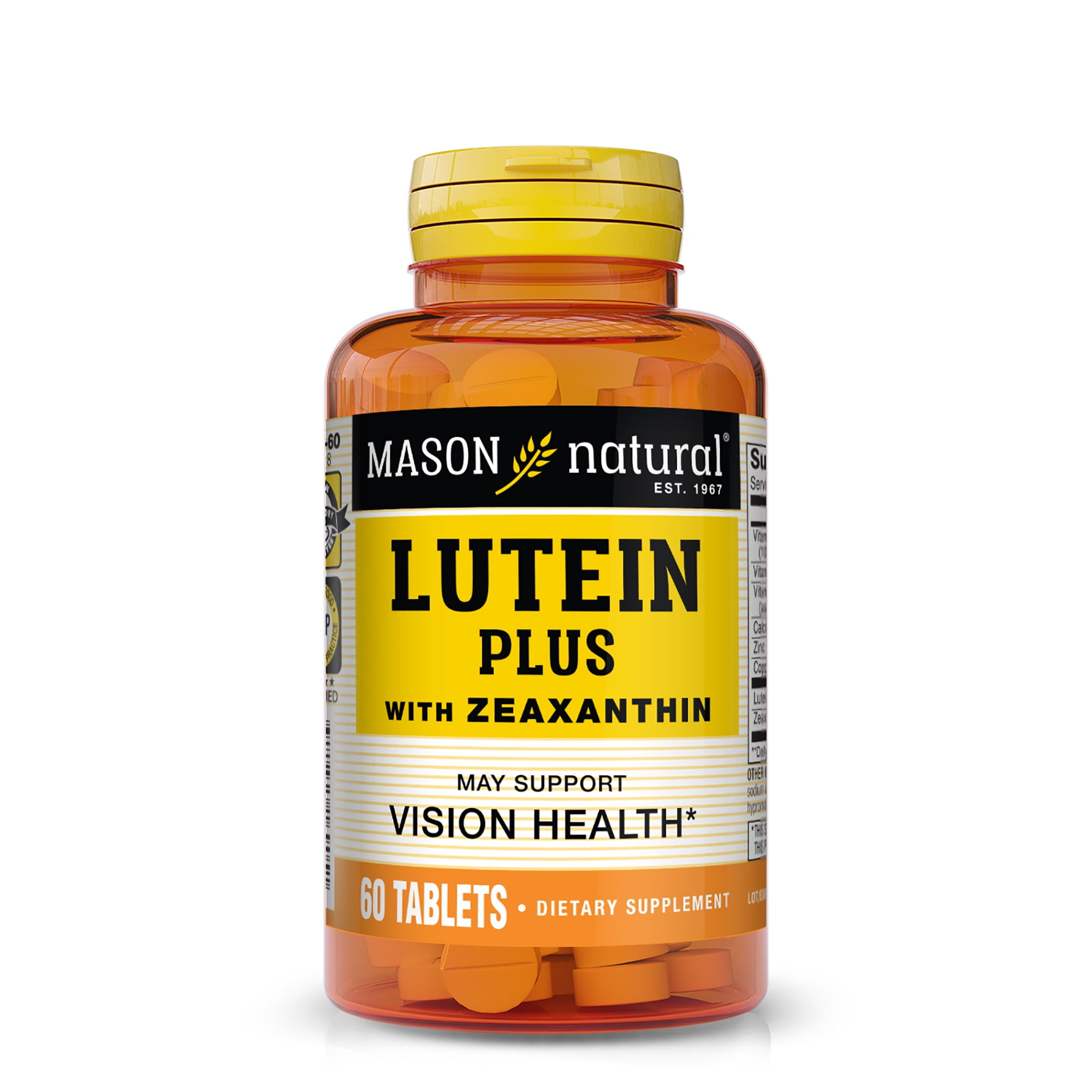 Mason Natural Lutein Plus: Vitamins A, C, E, Zinc, Copper - Vision, Eye ...