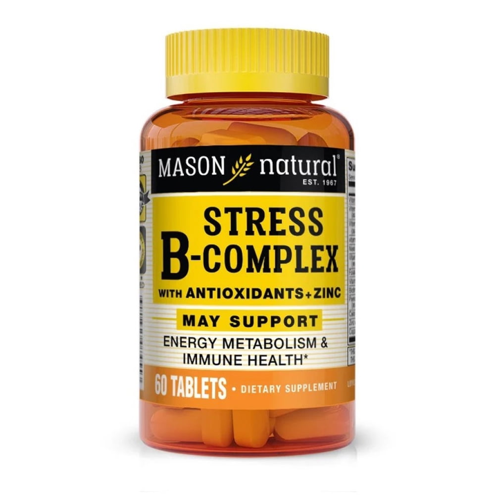 Mason Natural B-Complex with Antioxidants + Zinc, 60 Tablets - Healthy ...