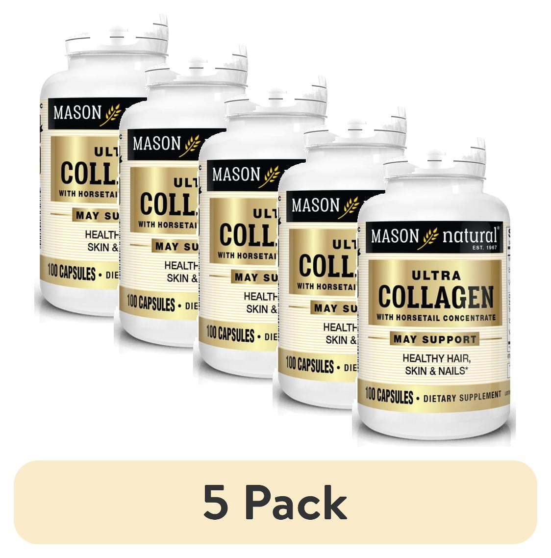 (5 pack) Mason Natural Ultra Collagen with Horsetail Concentrate ...