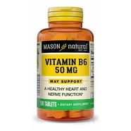 Nature's Blend, Vitamin B-6 Supplement Tablets, 50 mg, 100 Count ...