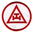 Mason Royal Arch Triple Tau Symbol Iron-On Patch [Red - 2.75 ...
