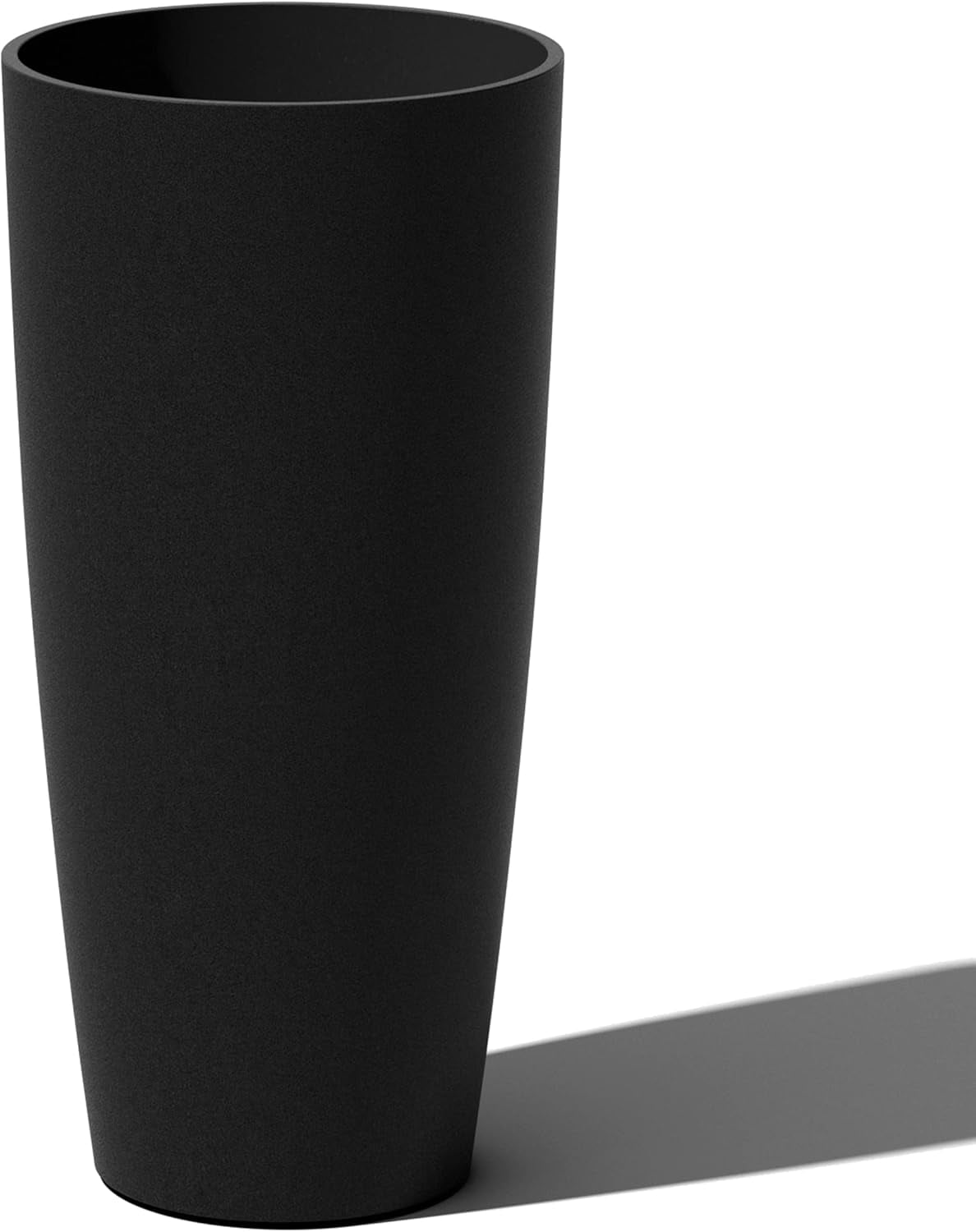 Mason Series Vega Planter - Round Tall Planter for Indoor or Outdoor ...