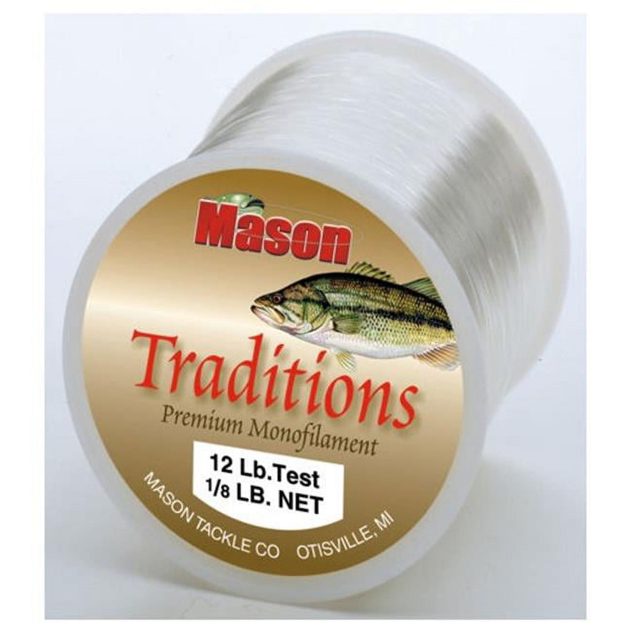 Mason Tackle Company TRA-8-6 Traditions Premium Monofilament - 6 lb ...
