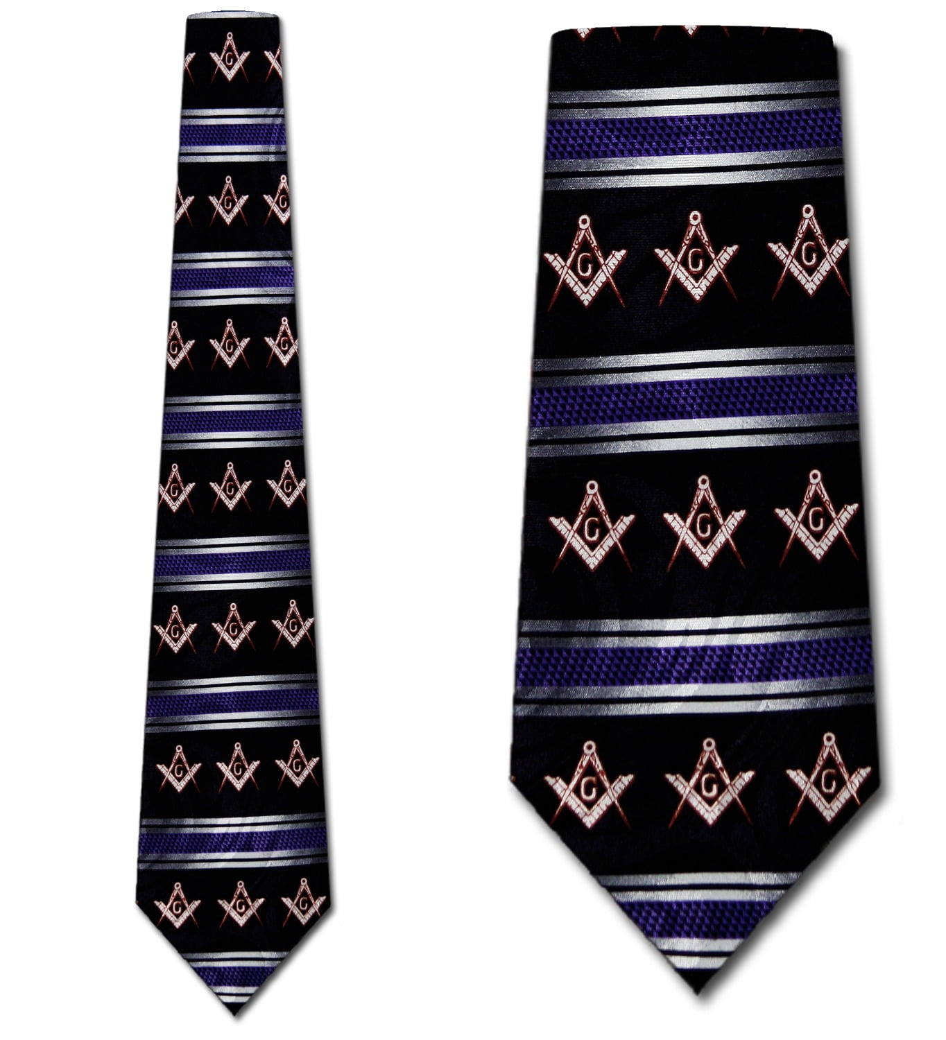 Mason Ties Striped Black Freeman Neckties for Men by Steven Harris ...