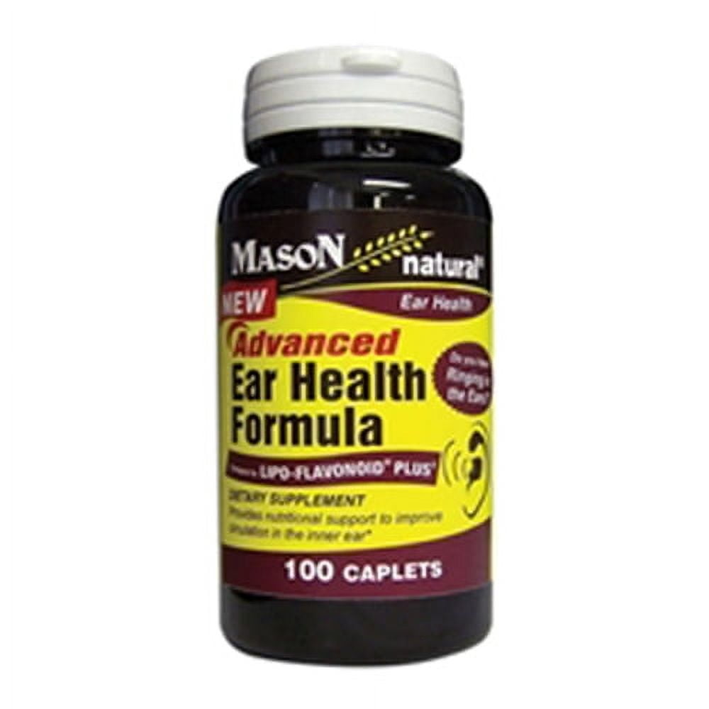 Mason Vitamins New Advanced Ear Health Formula Caplets - 100 Ea, 2 Pack ...