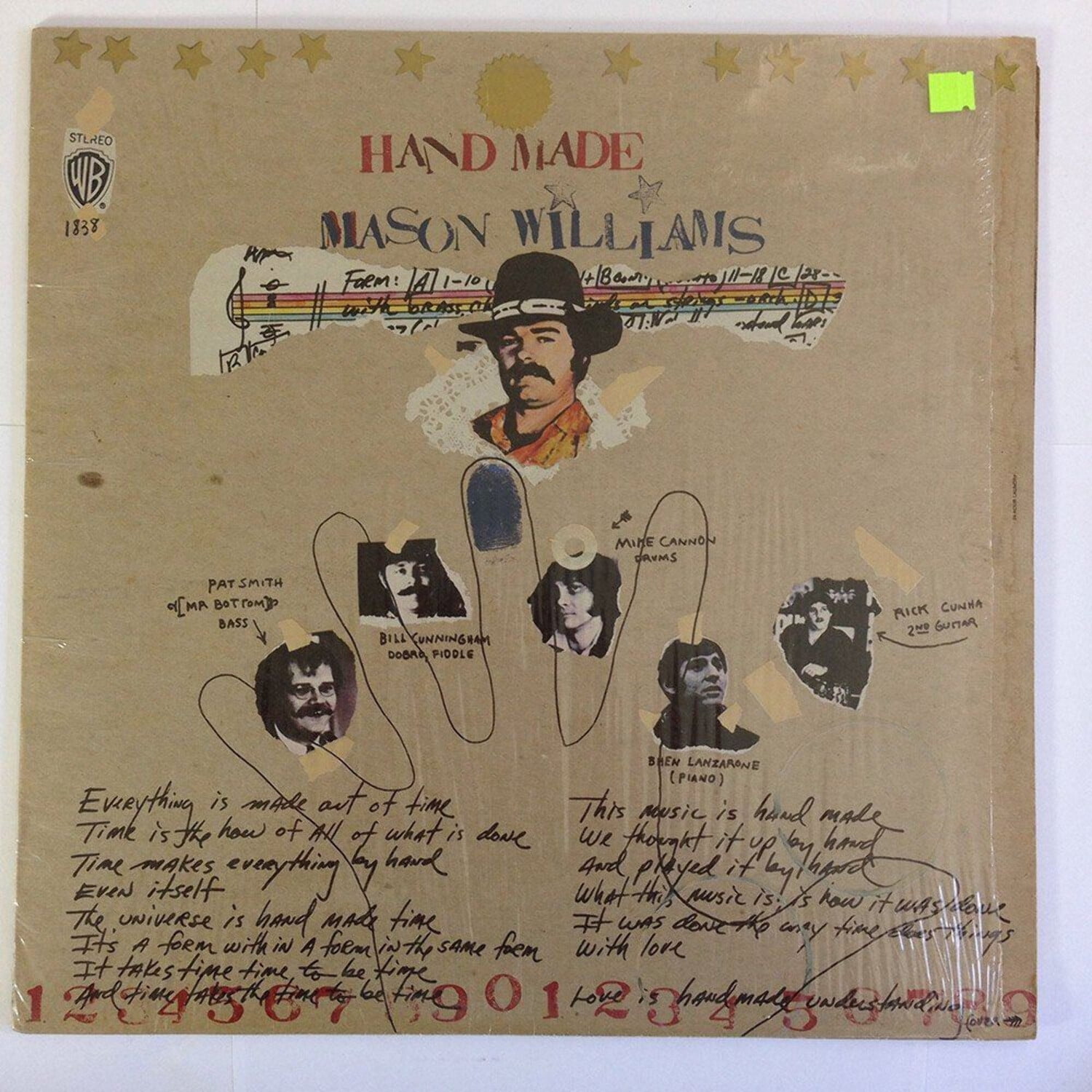 Mason Williams-Hand Made 1970 Original LP INNER SLEEVE - Walmart.com
