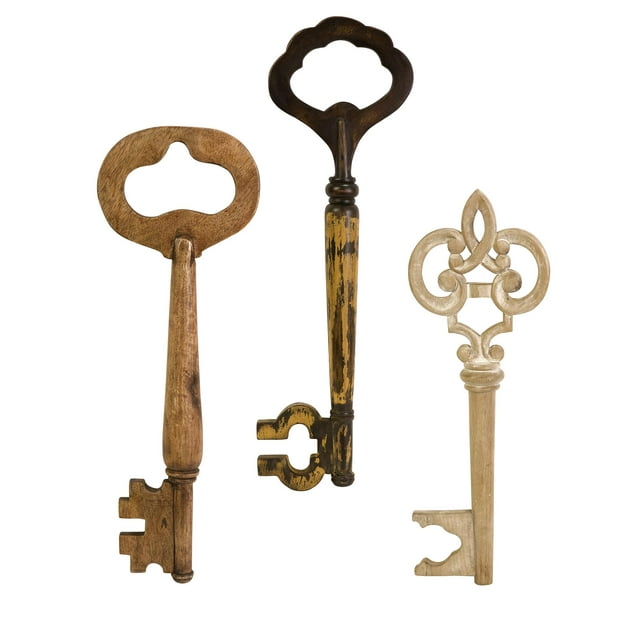 Mason Wood Wall Keys - Set of 3 - Walmart.com