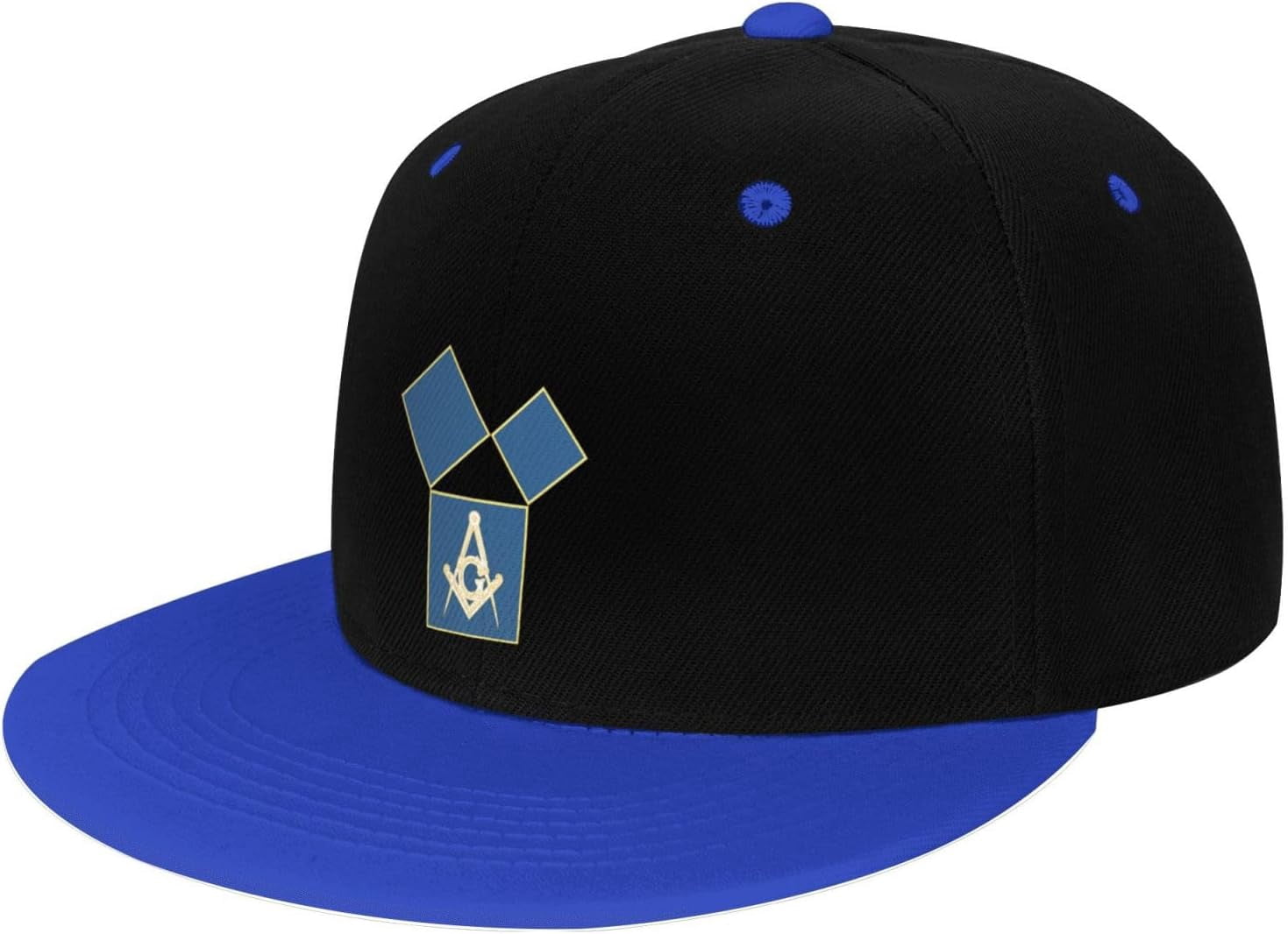 Masonic 47th Proposition of Euclid Flat Brim Baseball Cap,Classic ...