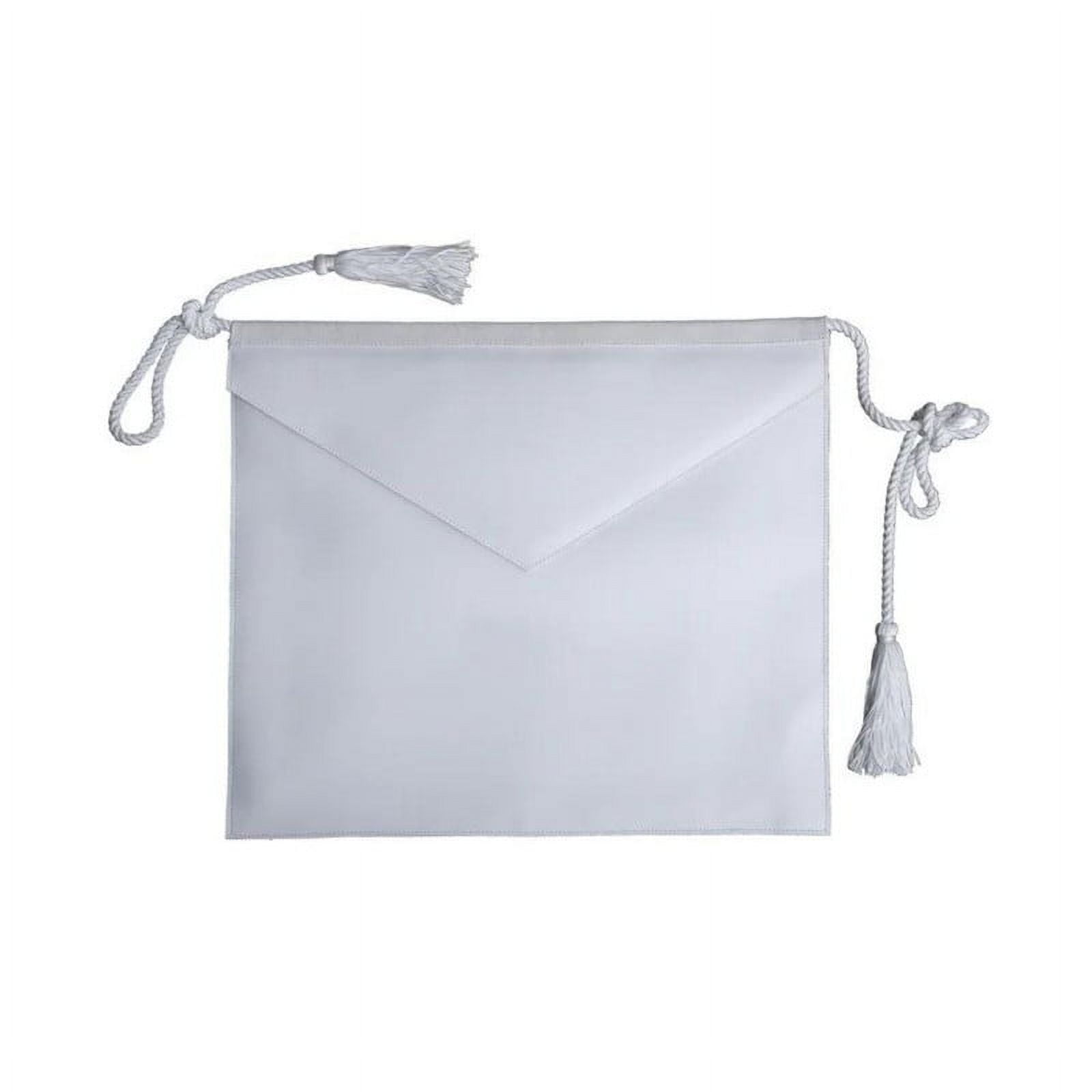 Masonic All White Duck Cotton Apron - Entered Apprentice with Ribbon ...