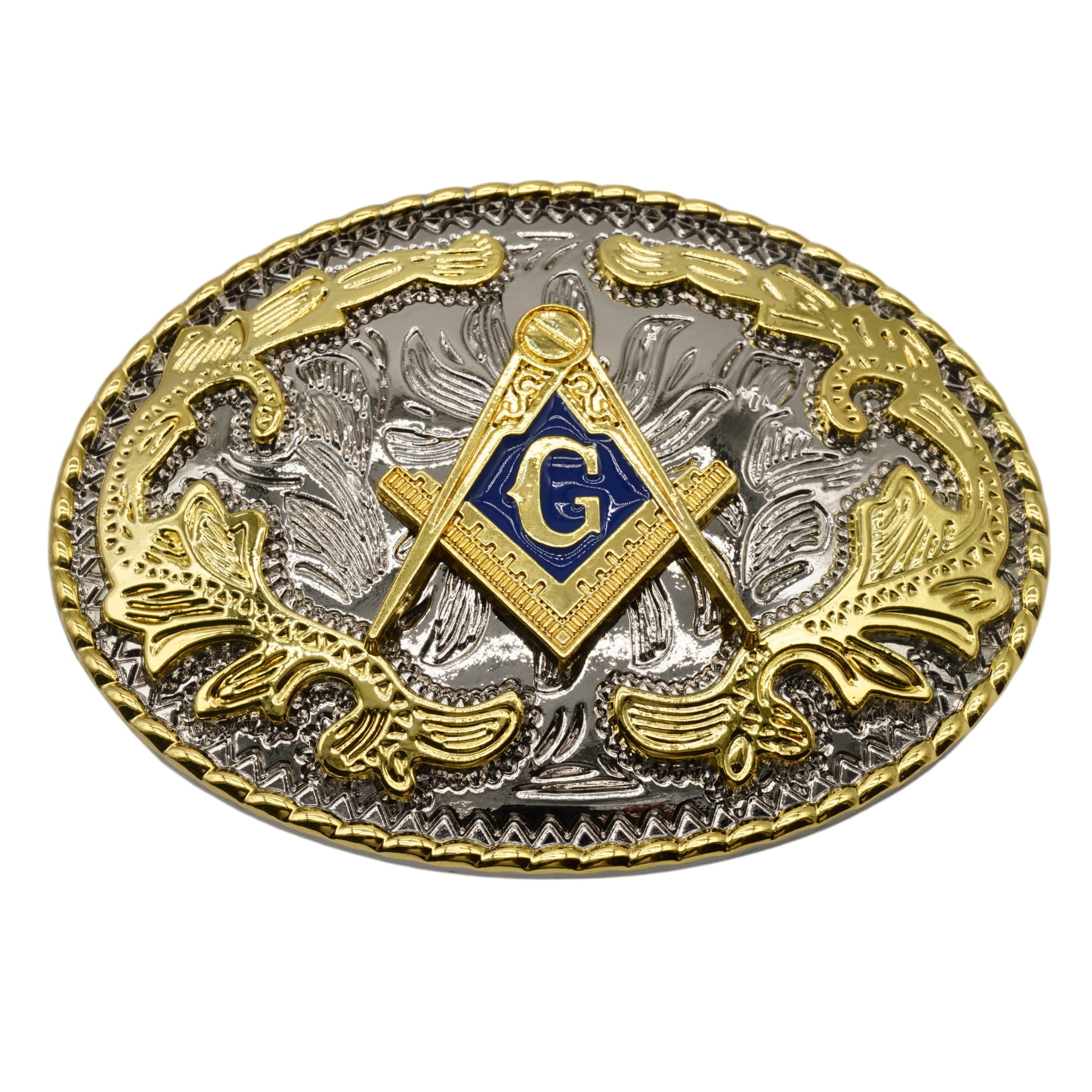 Masonic Belt Buckle with Removable Lighter Combo Western Cowboy Rodeo ...