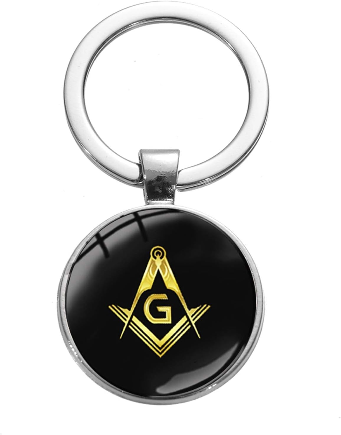 Masonic Black and Bright Freemason Compass and Square Logo with G ...