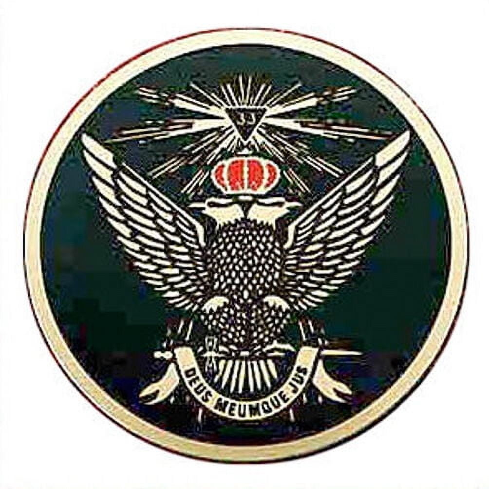Masonic Car Decal Emblem / Scottish Rite 33rd Degree - Wings Up Crown ...