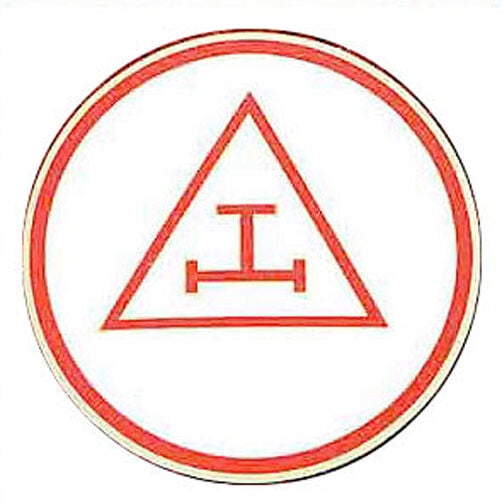 Masonic Car Emblem Red Royal Arch - Triple Tau Masonic bumper decal on ...
