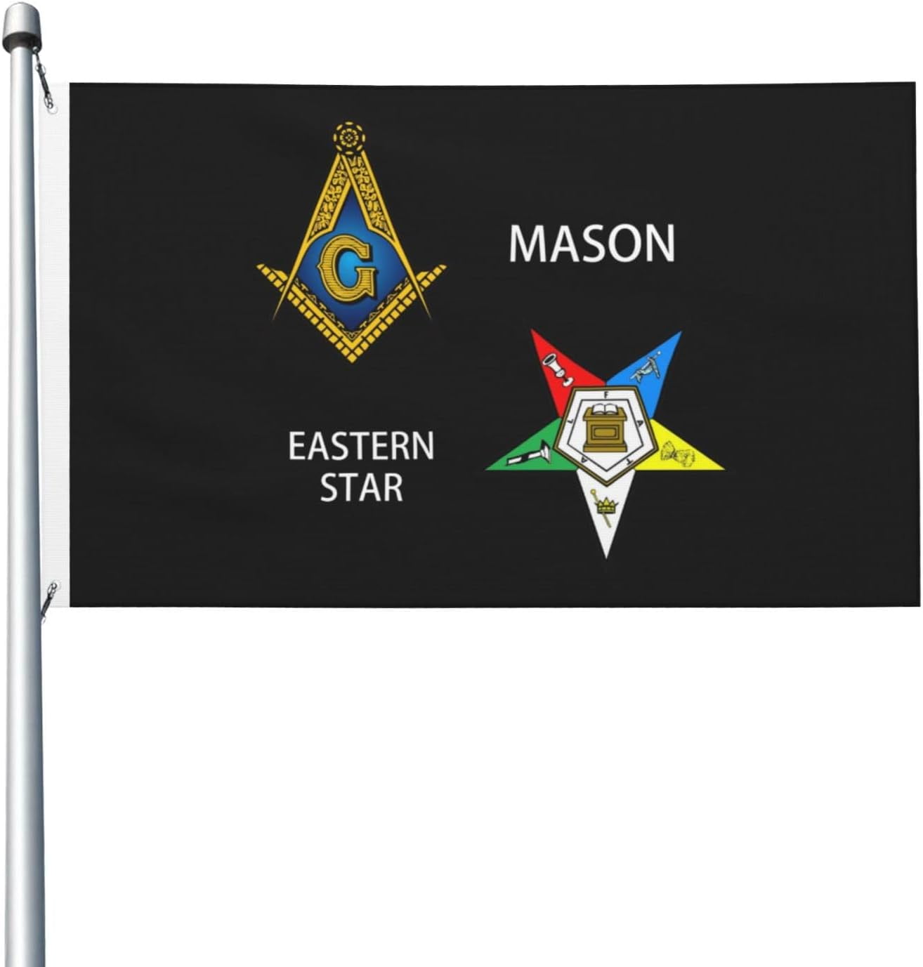 Masonic Eastern Star Garden Flag 3x5 Ft Decor Outdoor Banner Sign Party ...