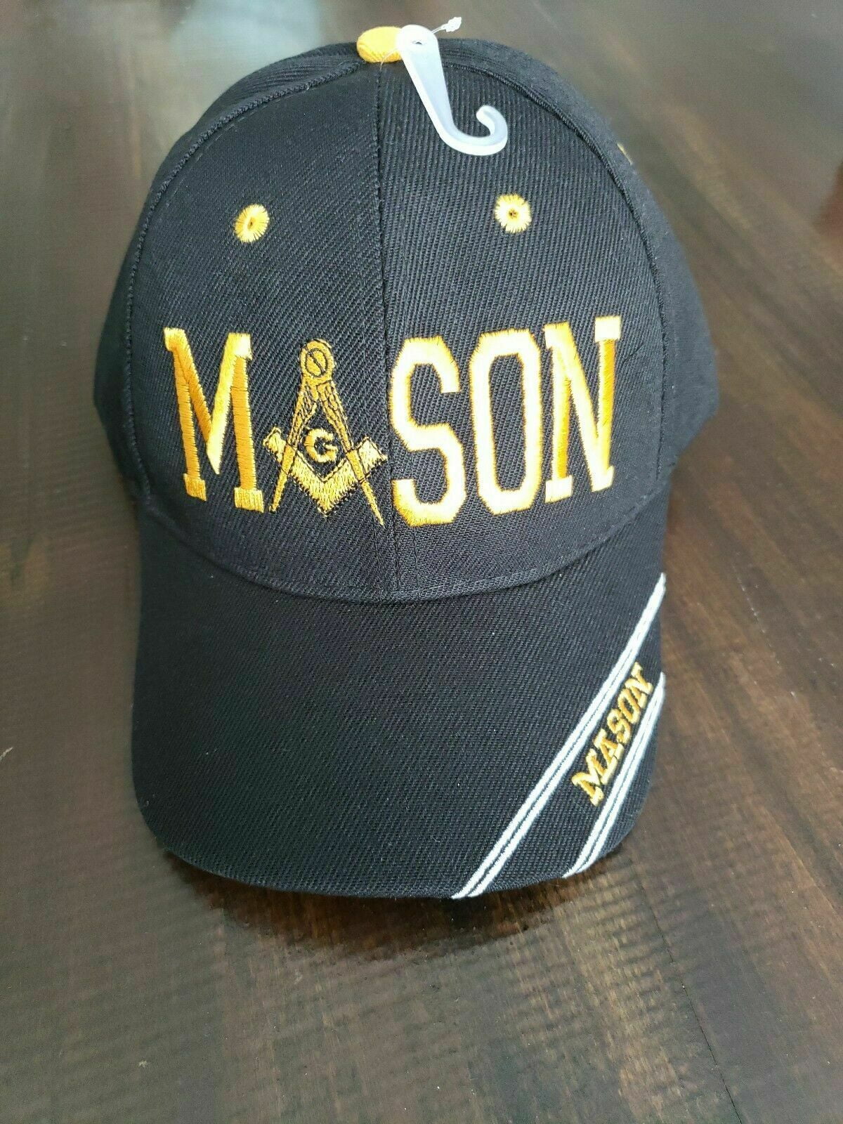 Masonic Embroidered Baseball Cap Hat Mason Freemason Black - Walmart.com