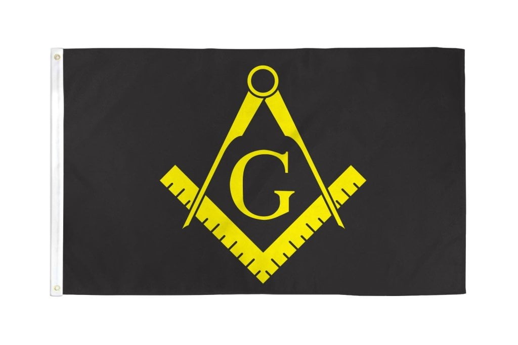 Masonic Flag (Black) Flag 3x5ft Poly - Walmart.com