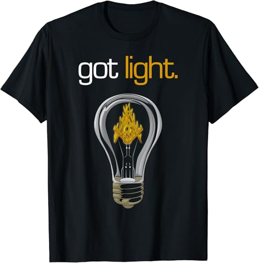 Masonic Got light bulb Masons logo Great Masons Father's Day T-Shirt ...