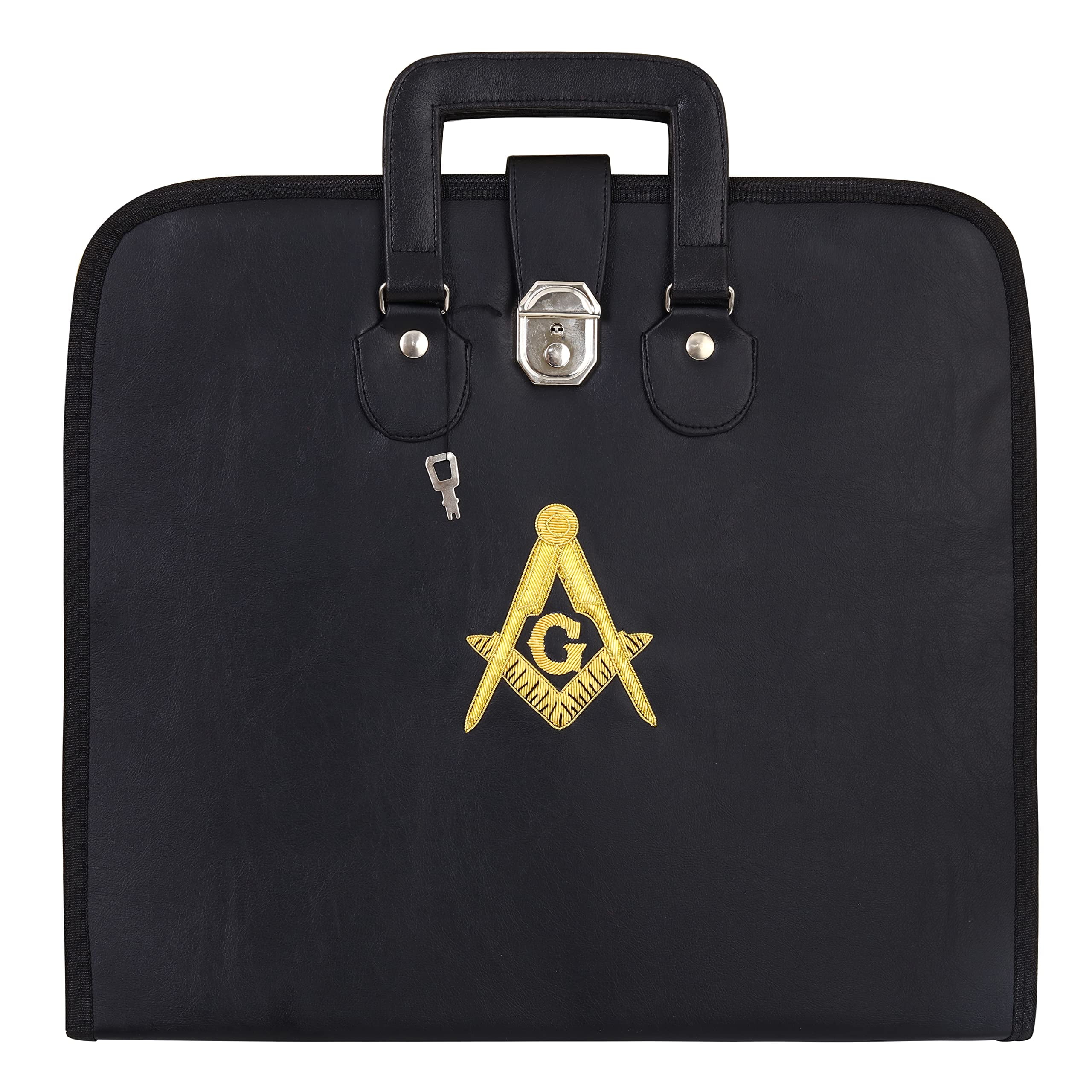 Masonic Hub Hand Embroidered Square & Compass Masonic Apron Carrying ...
