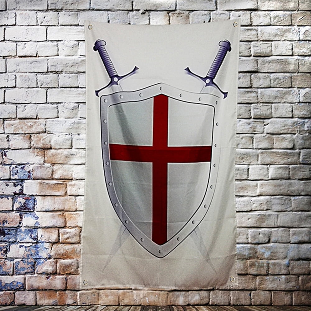 Masonic Knight Templar Flag Banner Polyester Posters and Prints Wall ...